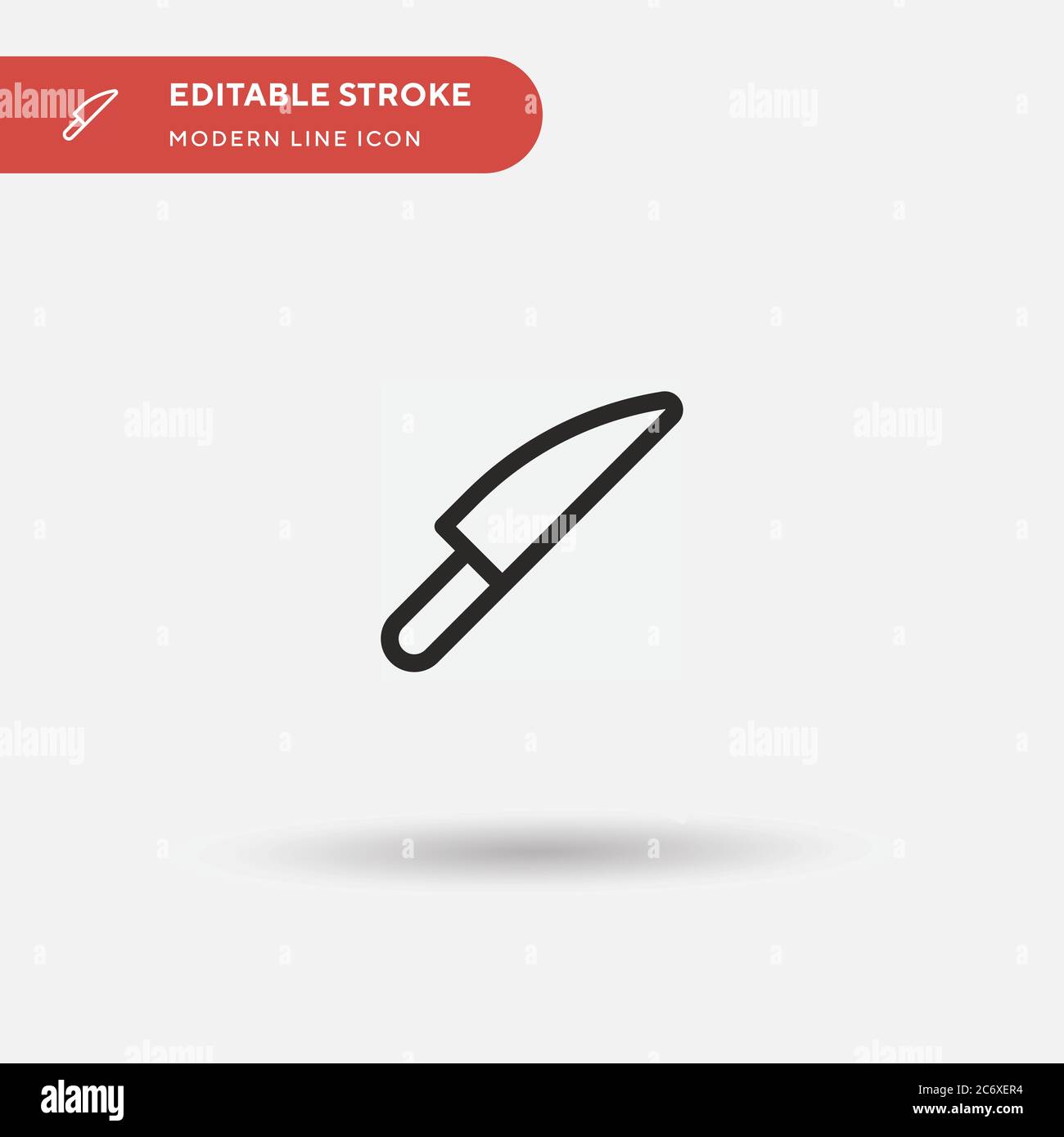 Einfaches Vektorsymbol Messer. Illustration Symbol Design Vorlage für ...