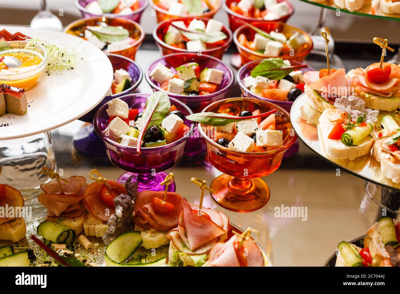 Voller Teller Buffet Essen Stockfotos und -bilder Kaufen - Alamy