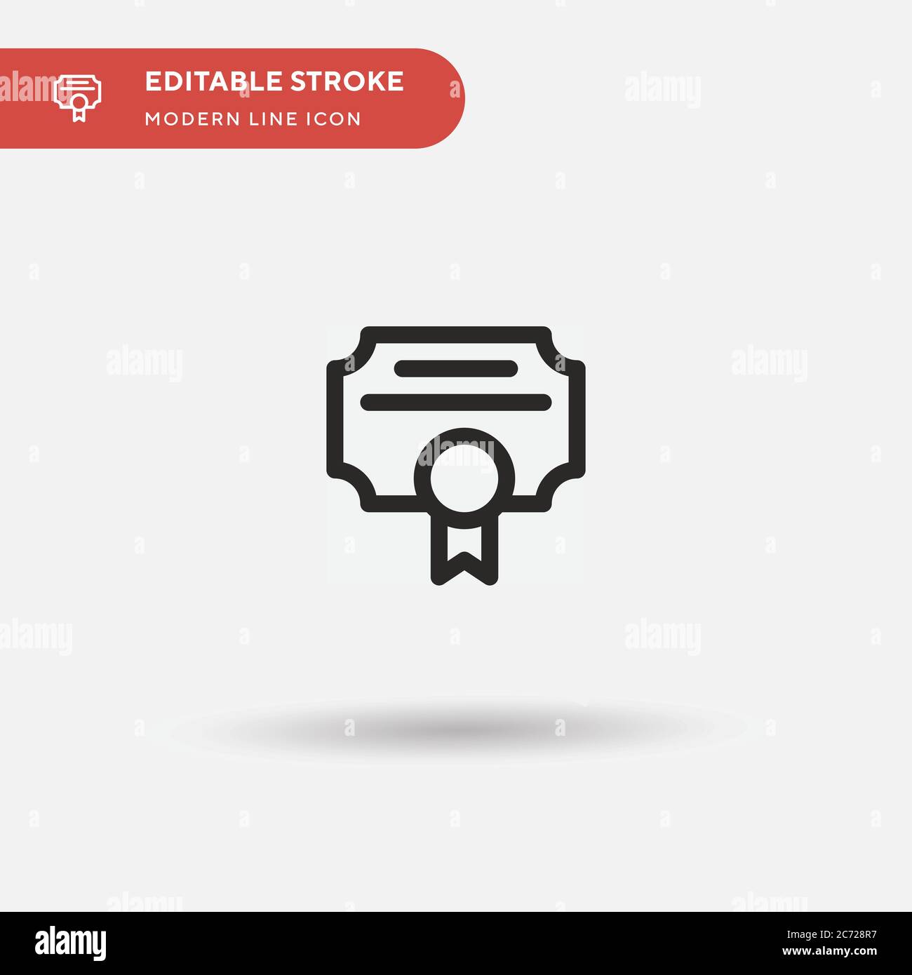 Einfaches Vektorsymbol „Contract“. Illustration Symbol Design Vorlage ...