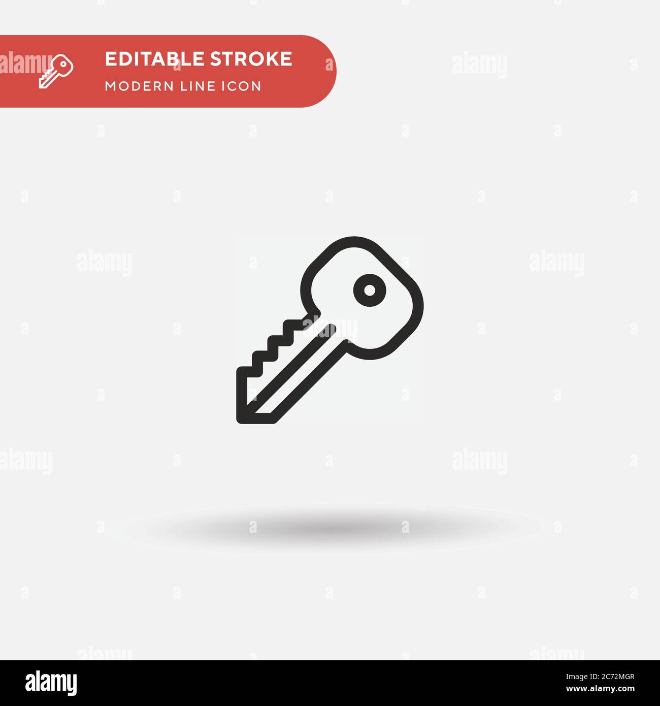 Einfaches Vektorsymbol für die Taste. Illustration Symbol Design ...