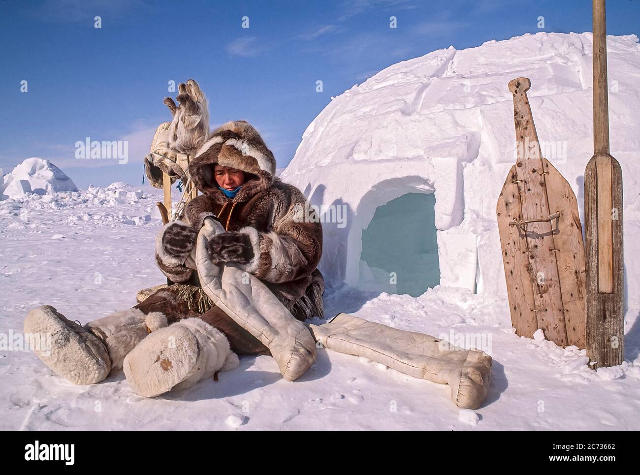 Inuit Igloo Stockfotos und -bilder Kaufen - Alamy