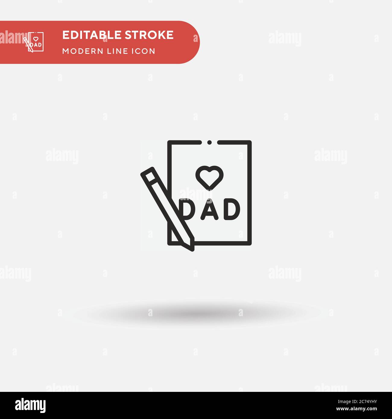 Einfaches Vektorsymbol Vatertag. Illustration Symbol Design Vorlage für ...