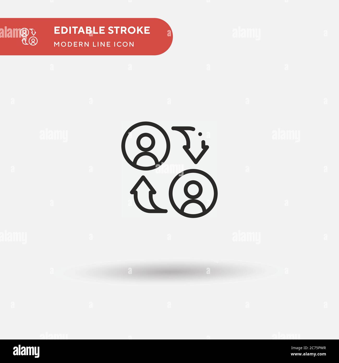 Einfaches Vektorsymbol ändern. Illustration Symbol Design Vorlage für ...
