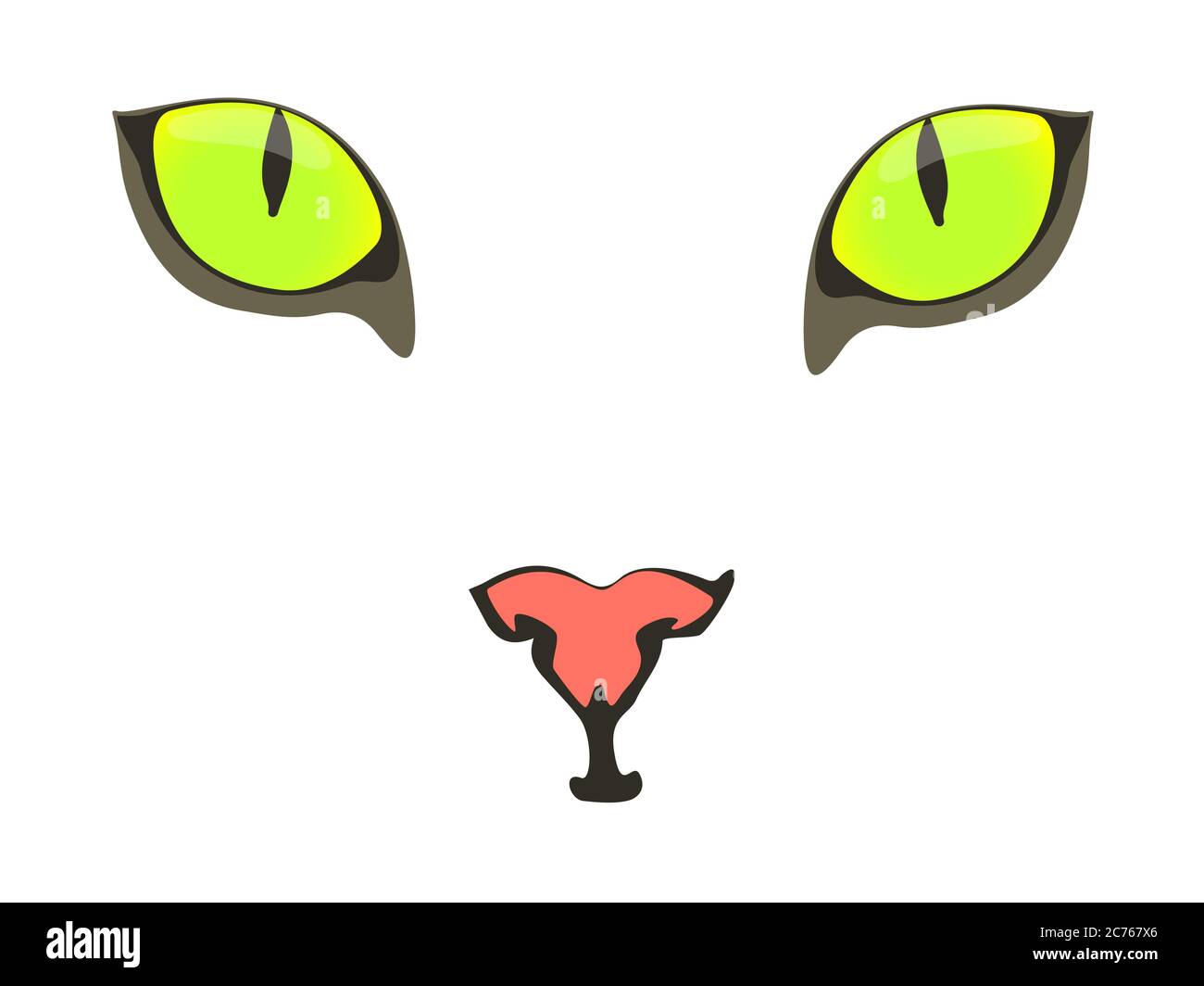 Zeichnung des katzengesichtes Stockfotos und -bilder Kaufen - Alamy