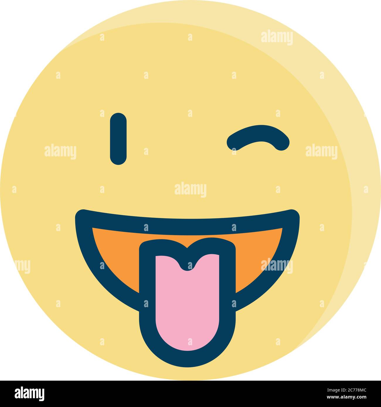 Zwinker emoji Stock-Vektorgrafiken kaufen - Alamy