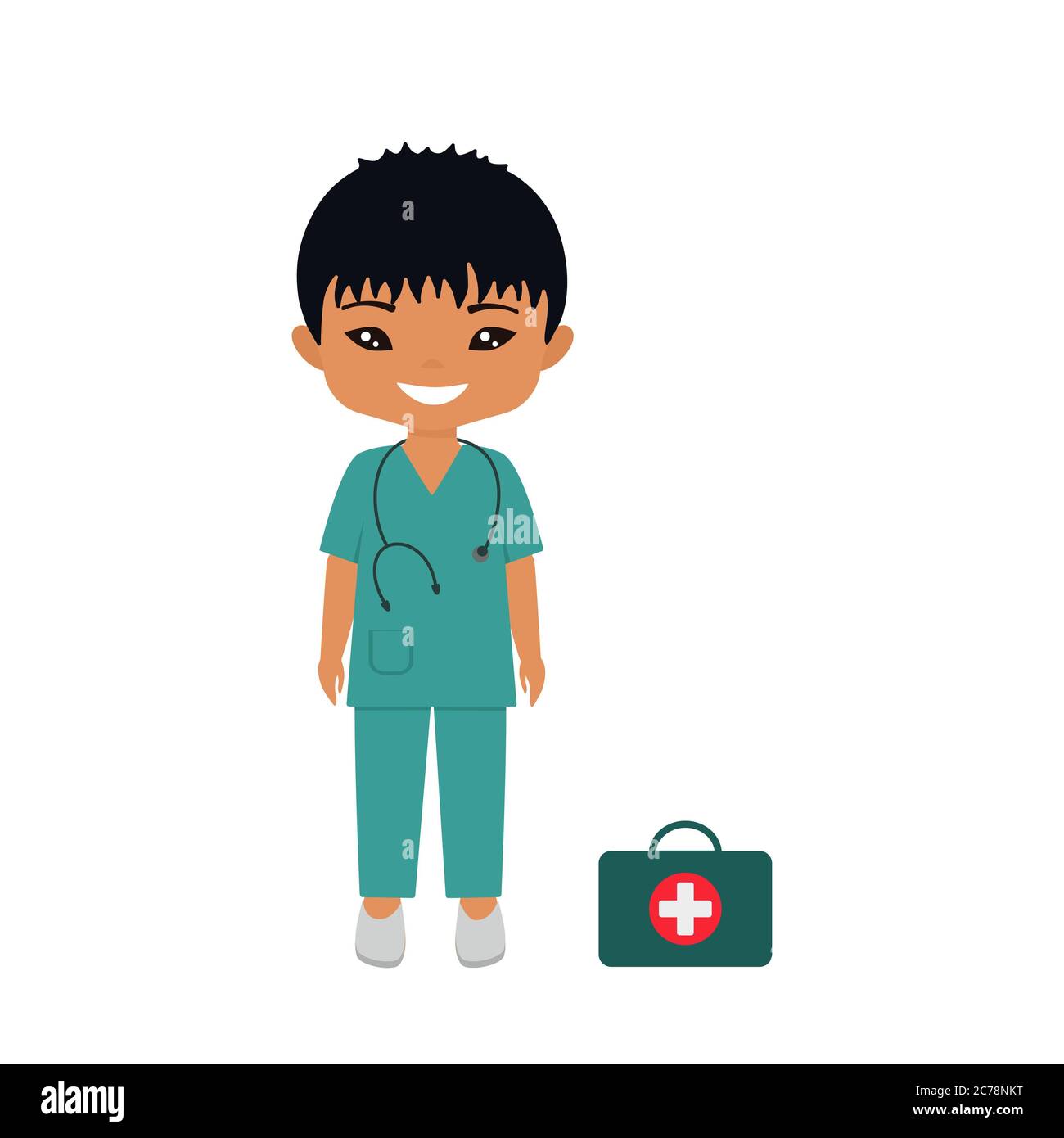 Vector Illustration Chinese Kids Cartoon Stockfotos und -bilder Kaufen - Alamy