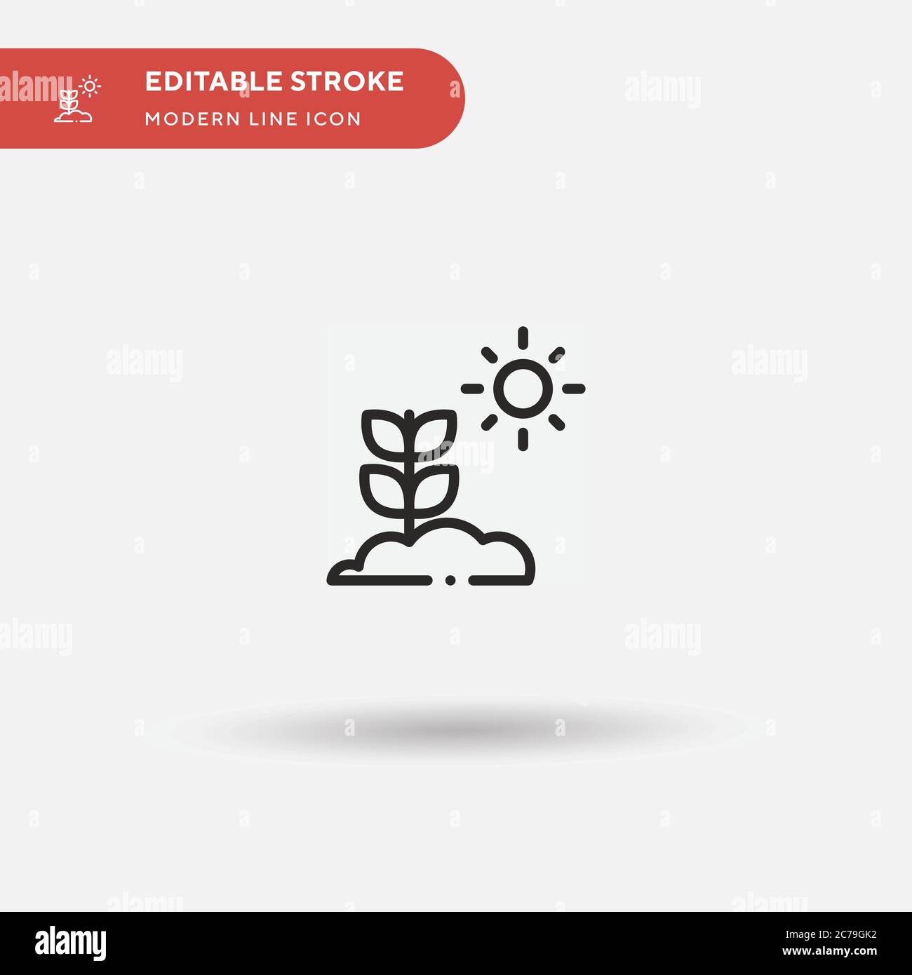Einfaches Vektorsymbol der Anlage. Illustration Symbol Design Vorlage ...