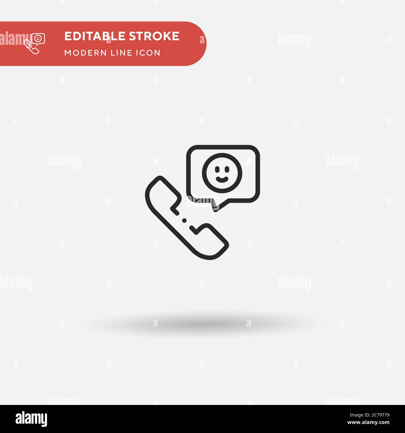 Einfaches Vektorsymbol aufrufen. Illustration Symbol Design Vorlage für ...