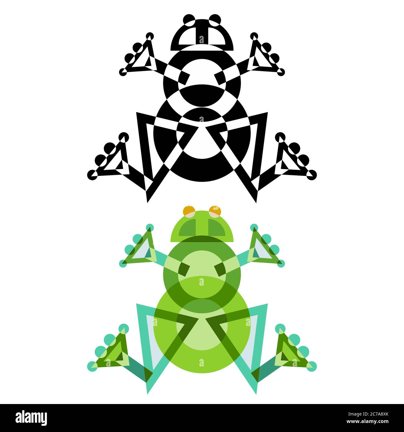Frosch origami Stock-Vektorgrafiken kaufen - Alamy