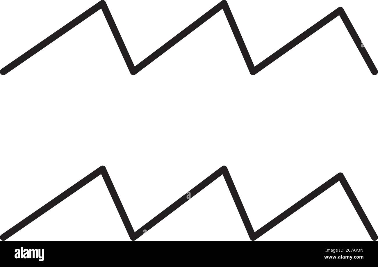 Astrologie Konzept, wassermann Zeichen, das Wasser trägt Symbol auf ...