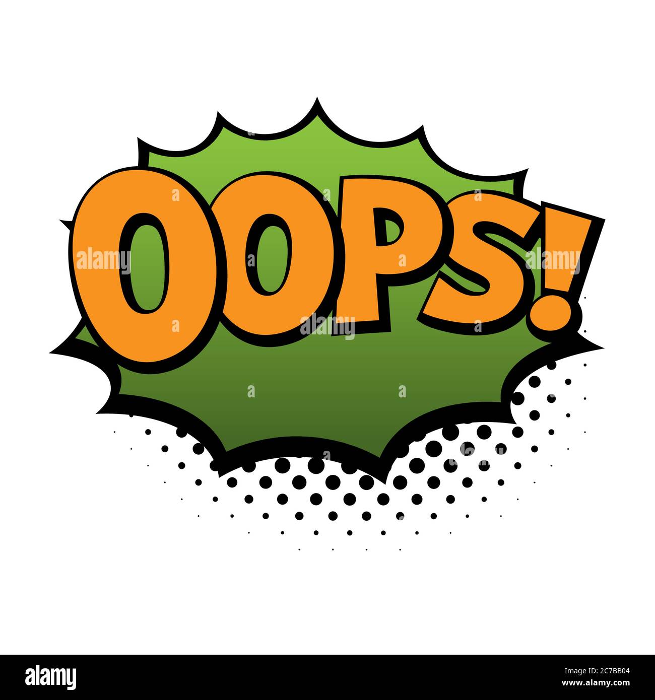 Comic-Schriftzug oops. Comic Sprechblase mit emotionalem Text Hoppla ... Comic-Schriftzug oops. Comic Sprechblase mit emotionalem Text Hoppla ...