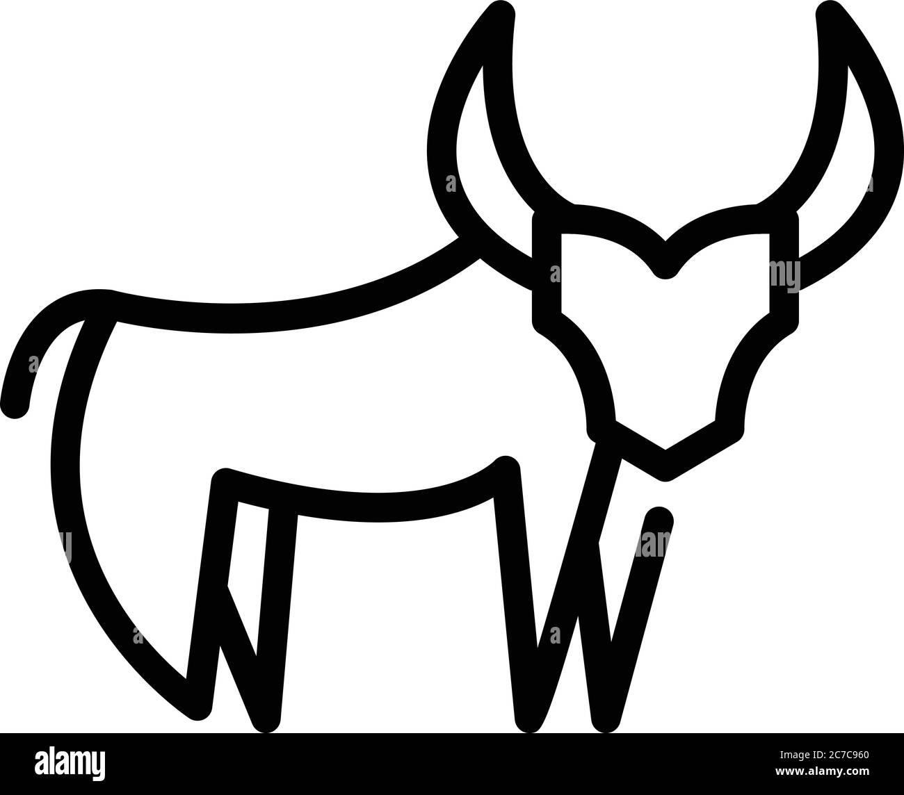 Gnu silhouette Stock-Vektorgrafiken kaufen - Alamy