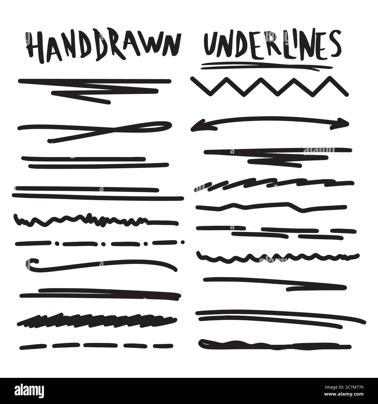 Doodle dividers -Fotos und -Bildmaterial in hoher Auflösung – Alamy