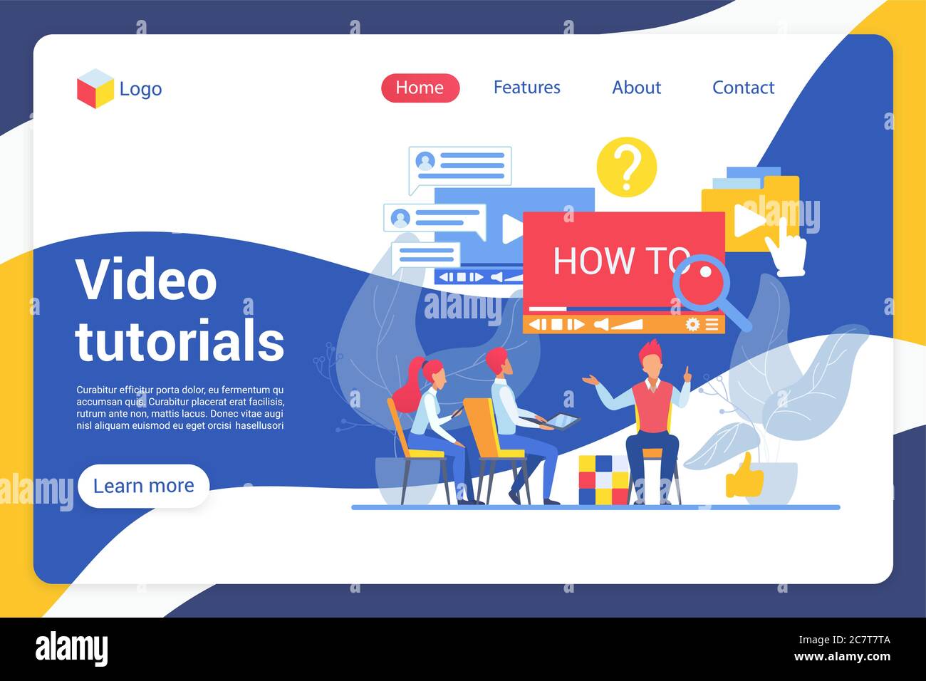 Online lernende Stock-Vektorgrafiken kaufen - Alamy