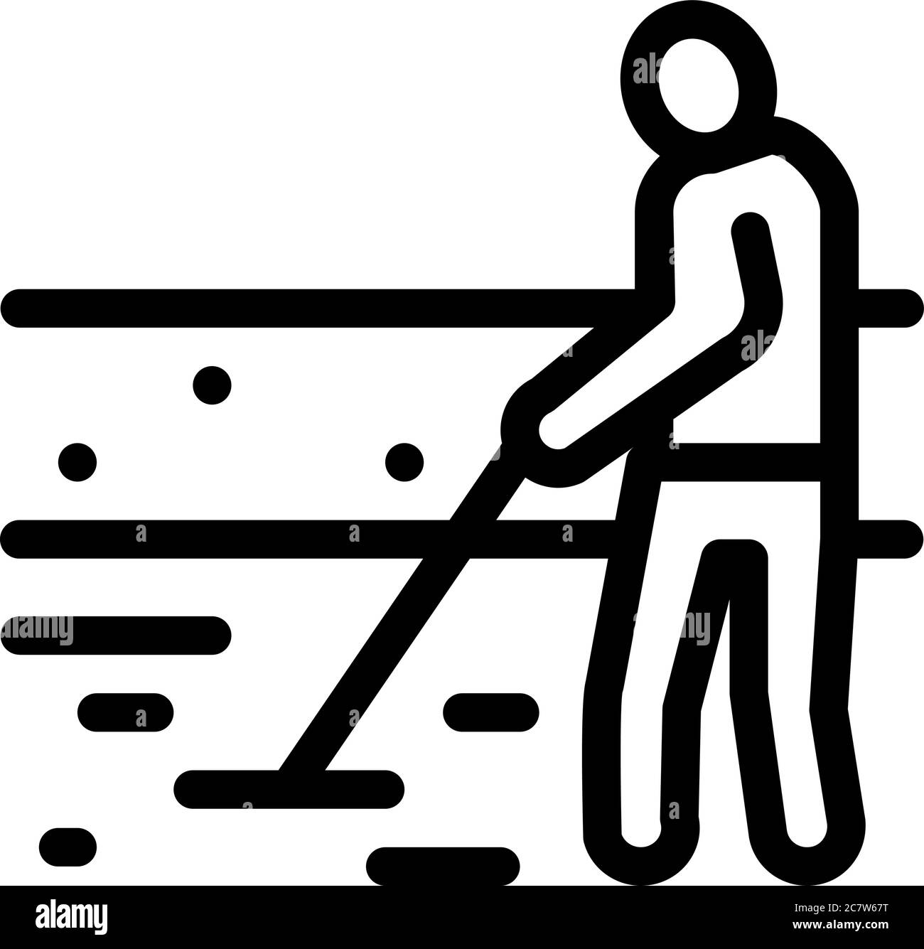 Haus Fundament legen Symbol Vektor Umriss Illustration Stock ...