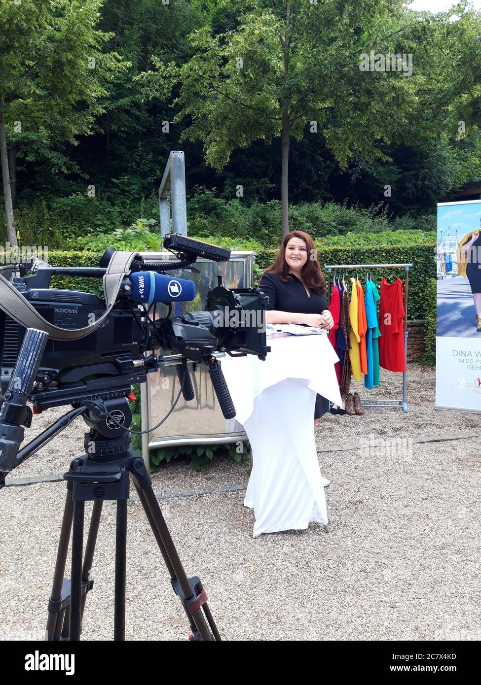 Amtierende Miss Germany Supersize und Curvymodel Dina Wacker bei der ...
