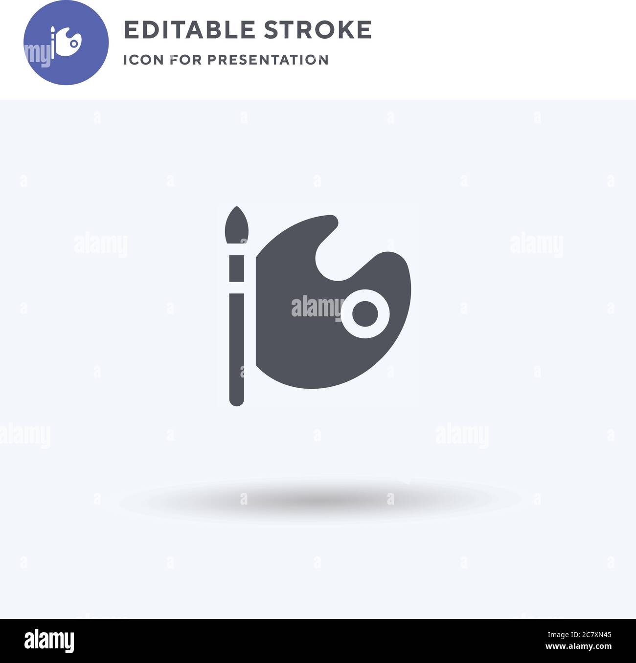 Paint Palette Icon Vektor, gefüllt flaches Zeichen, solides Piktogramm ...