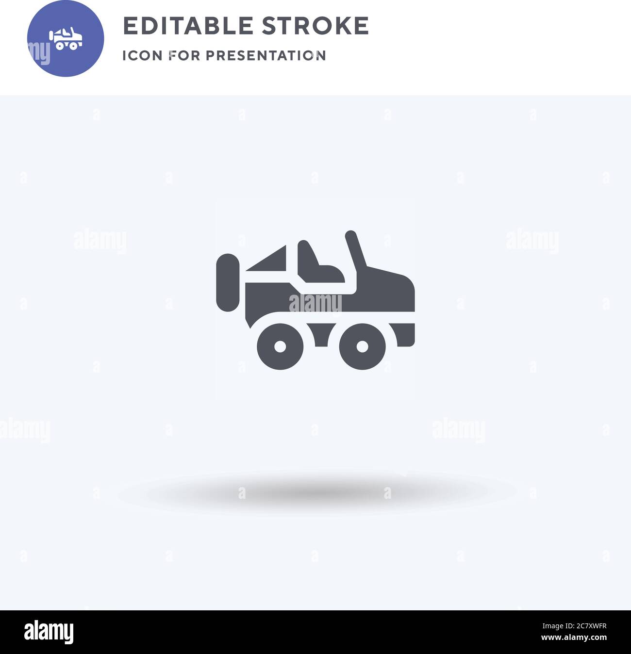 SUV Car Icon Vektor, gefüllt flaches Zeichen, solide Piktogramm ...
