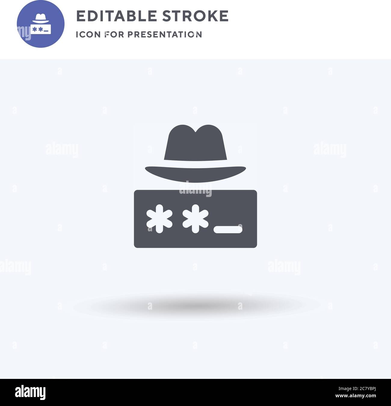 Passkey Icon Vektor, gefüllt flaches Zeichen, solides Piktogramm ...