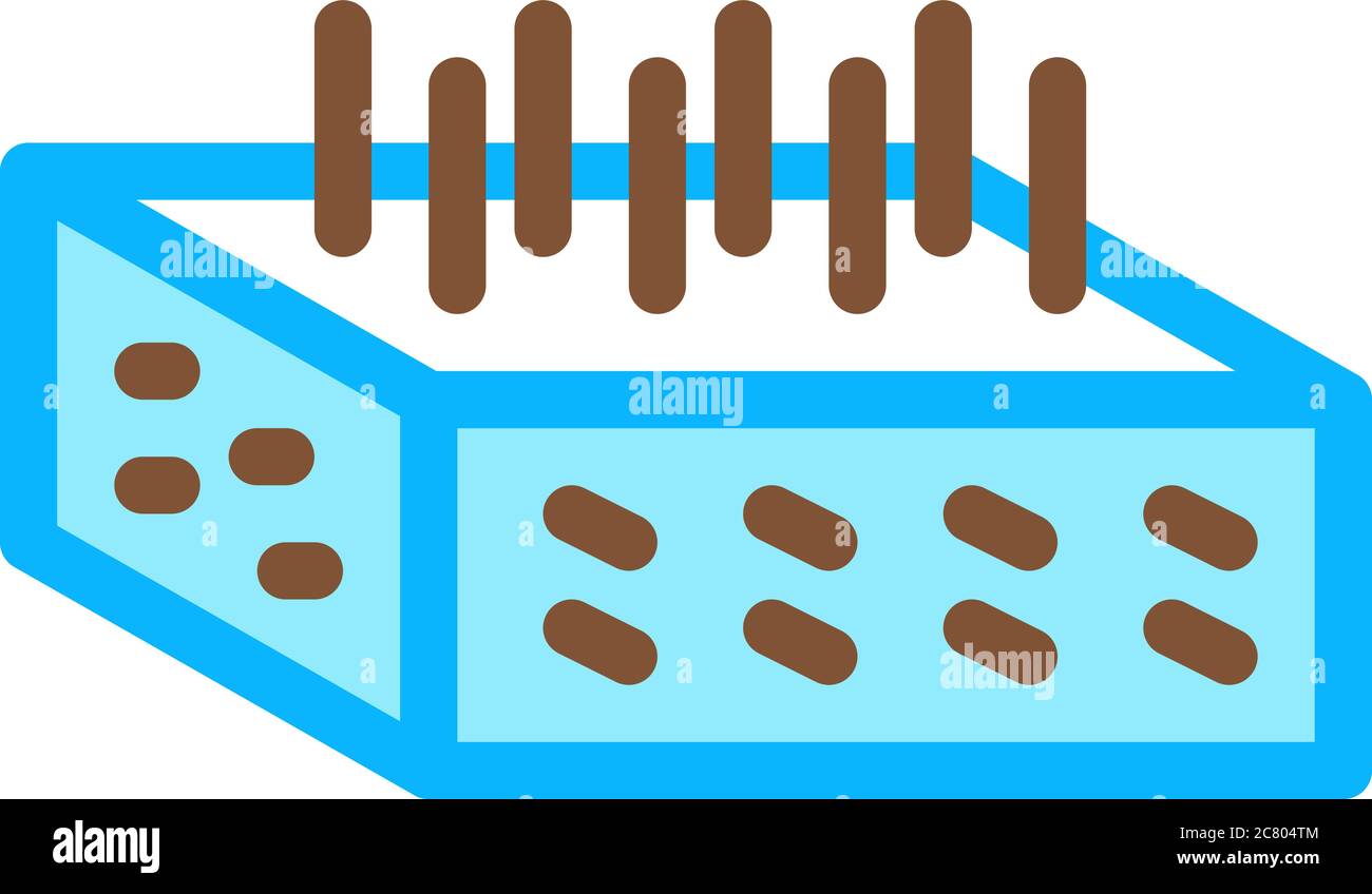 Haus Fundament Armaturen Symbol Vektor Umriss Illustration Stock ...
