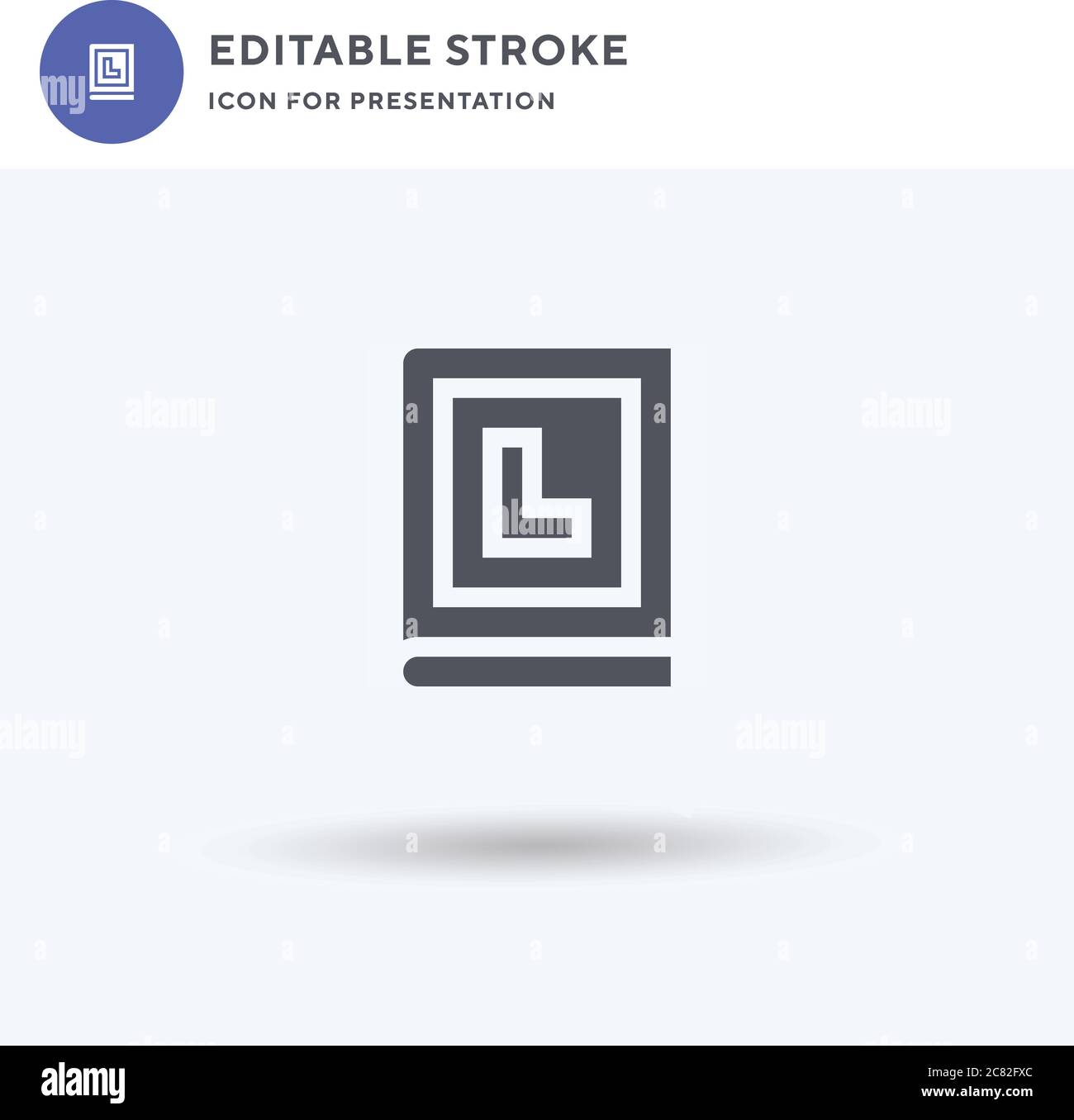 Handbuch Symbolvektor, gefülltes flaches Zeichen, solides Piktogramm ...