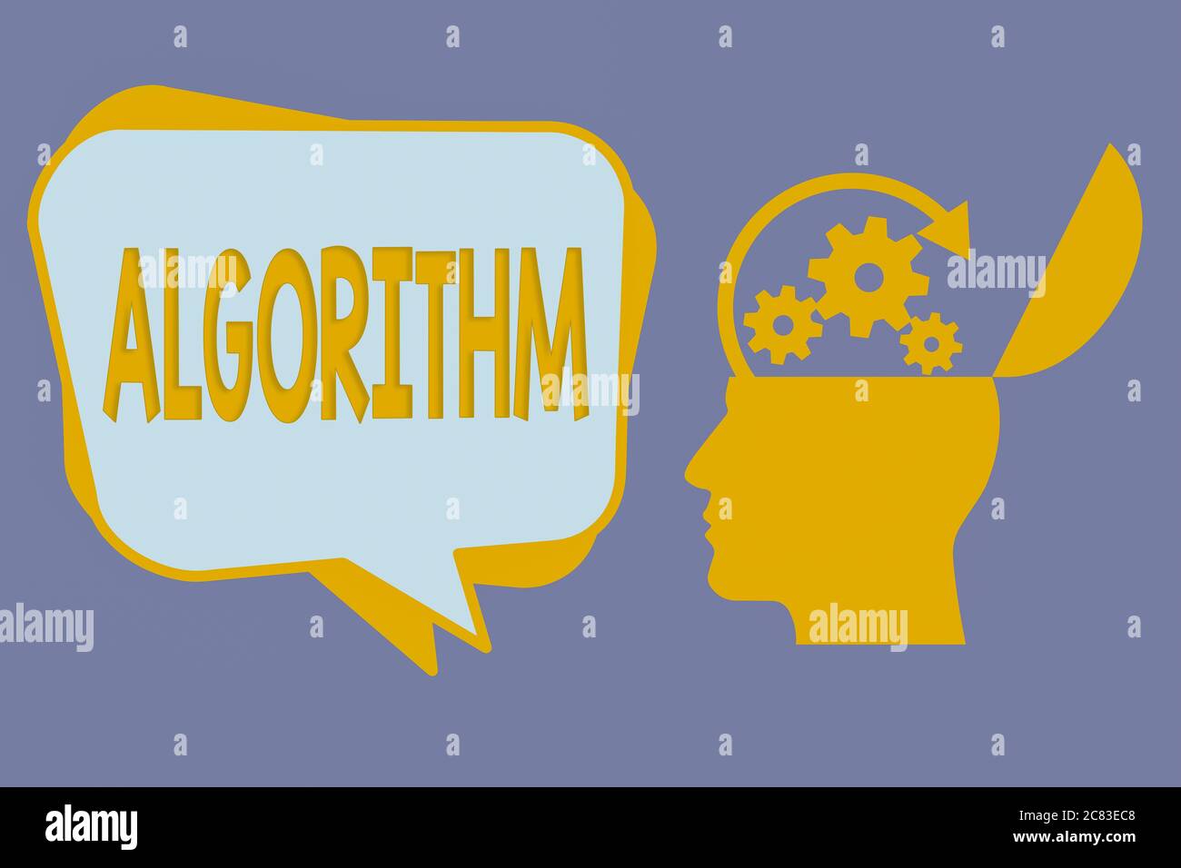Algorithmus für handgeschrittgeschrittweise. Konzeptfoto eine Methode ...