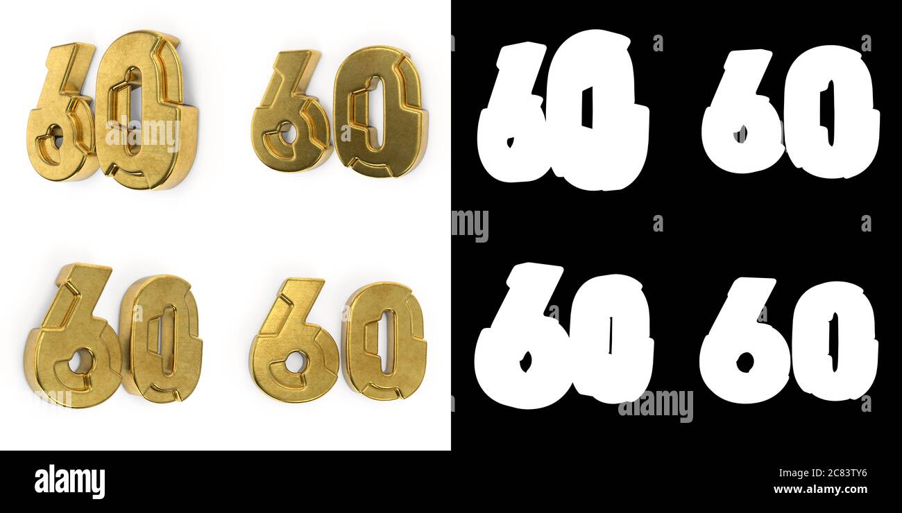 Golden number 60 -Fotos und -Bildmaterial in hoher Auflösung – Alamy