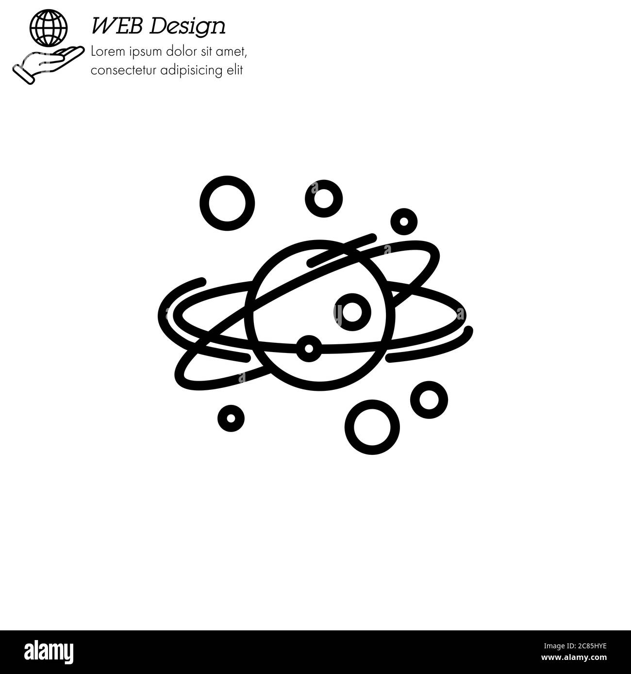 Sonnensystem Symbol dünne Linie, linear, Umriss Vektor. Sonnensystem ... Sonnensystem Symbol dünne Linie, linear, Umriss Vektor. Sonnensystem ...