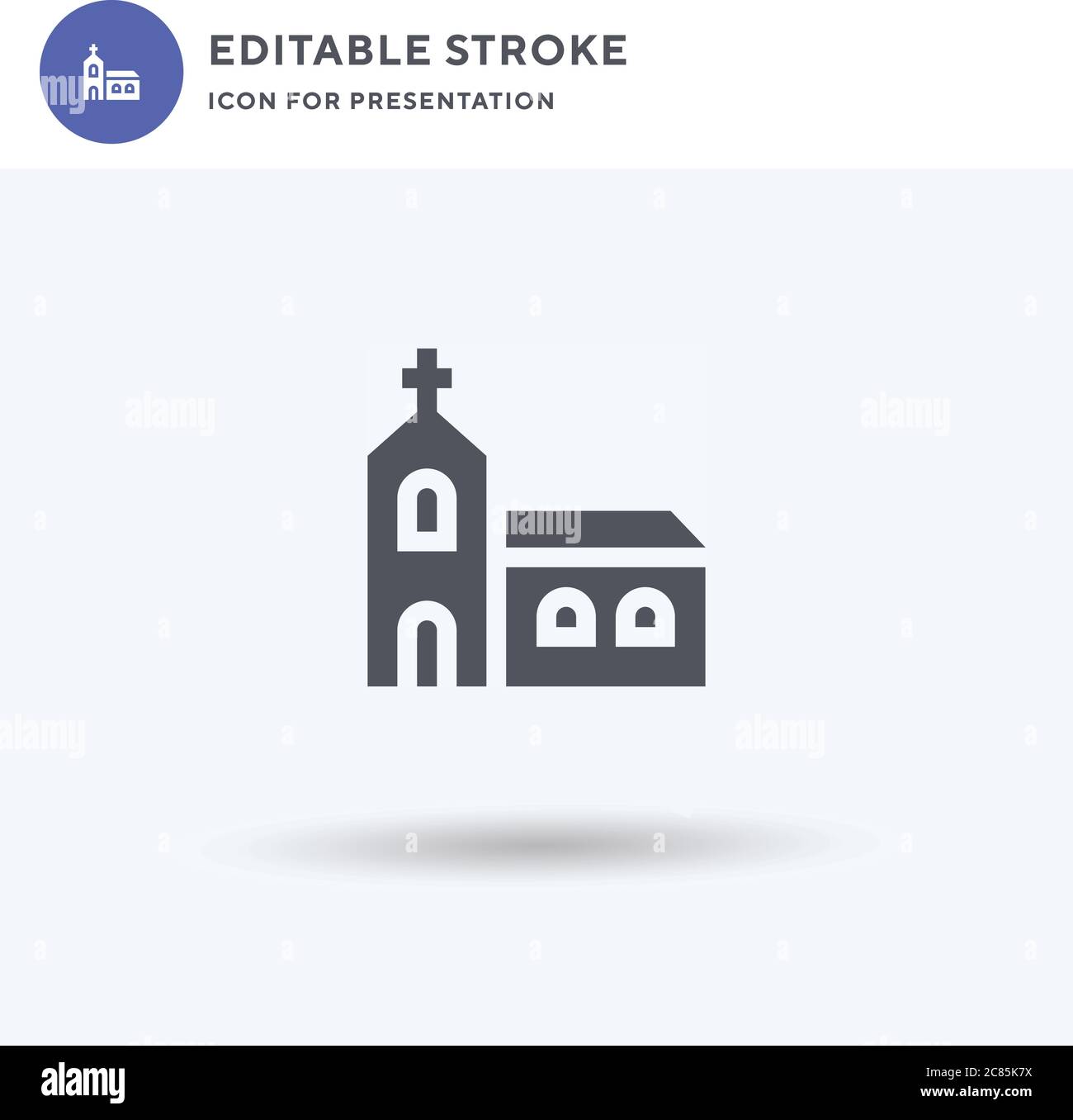 Kirche Symbol Vektor, gefüllt flache Zeichen, solide Piktogramm ...