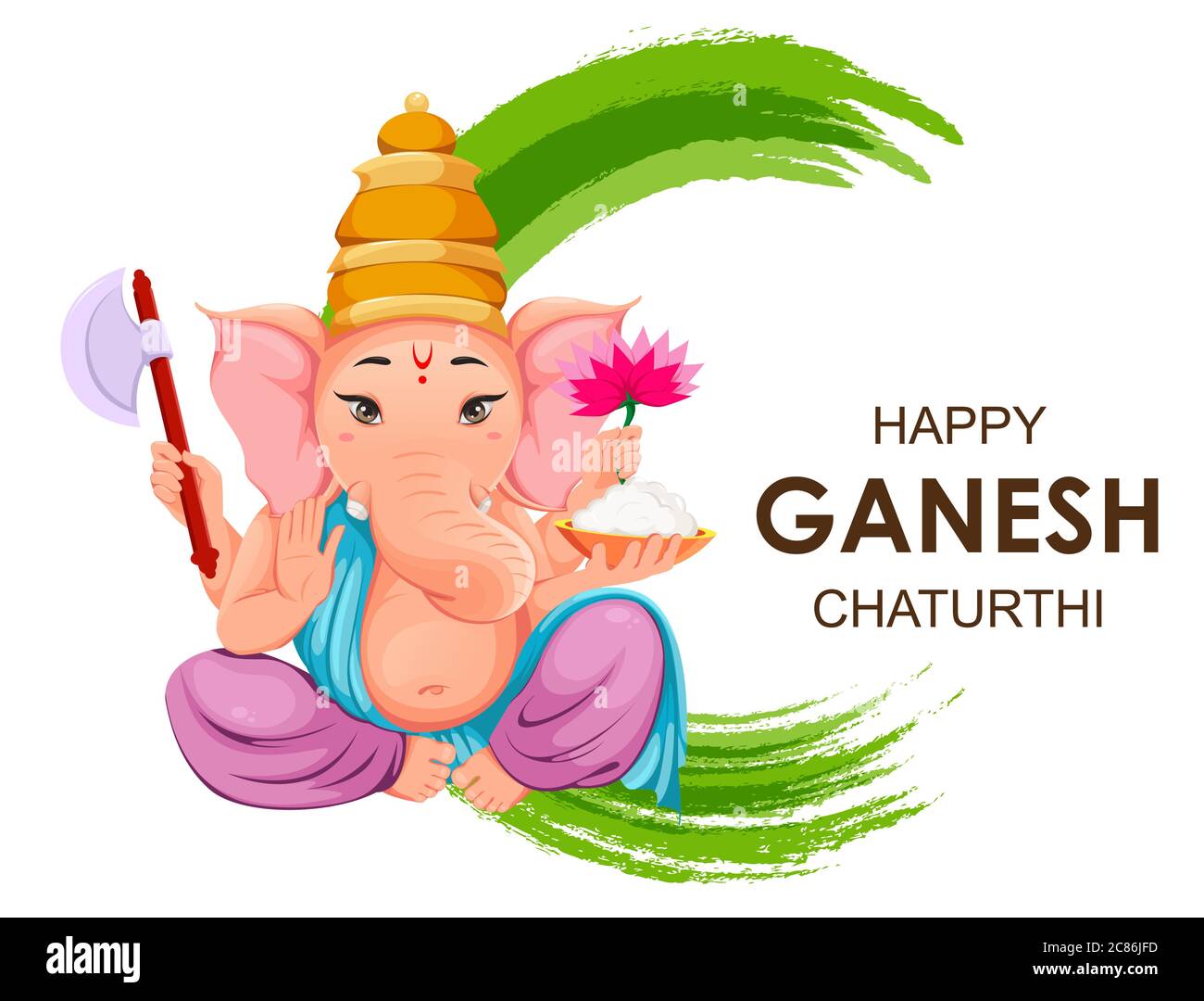 Ganesha kunstmalerei Stock-Vektorgrafiken kaufen - Alamy