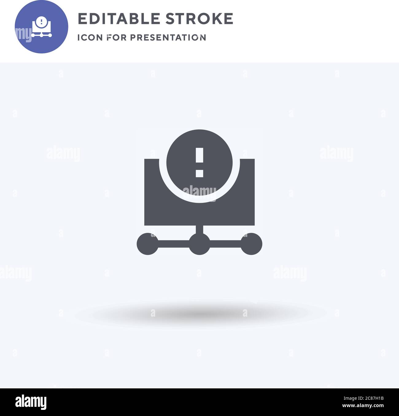 Fail Icon Vektor, gefülltes flaches Zeichen, solides Piktogramm ...