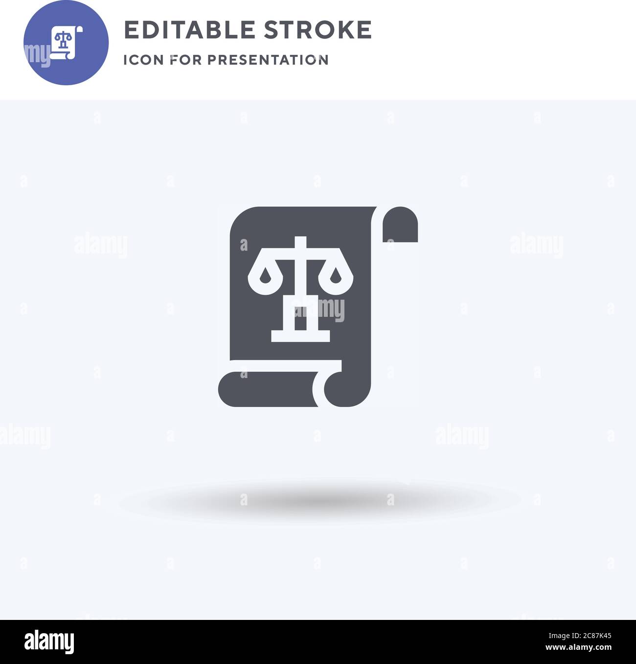 Gesetz Symbol Vektor, gefüllt flache Zeichen, solide Piktogramm ...