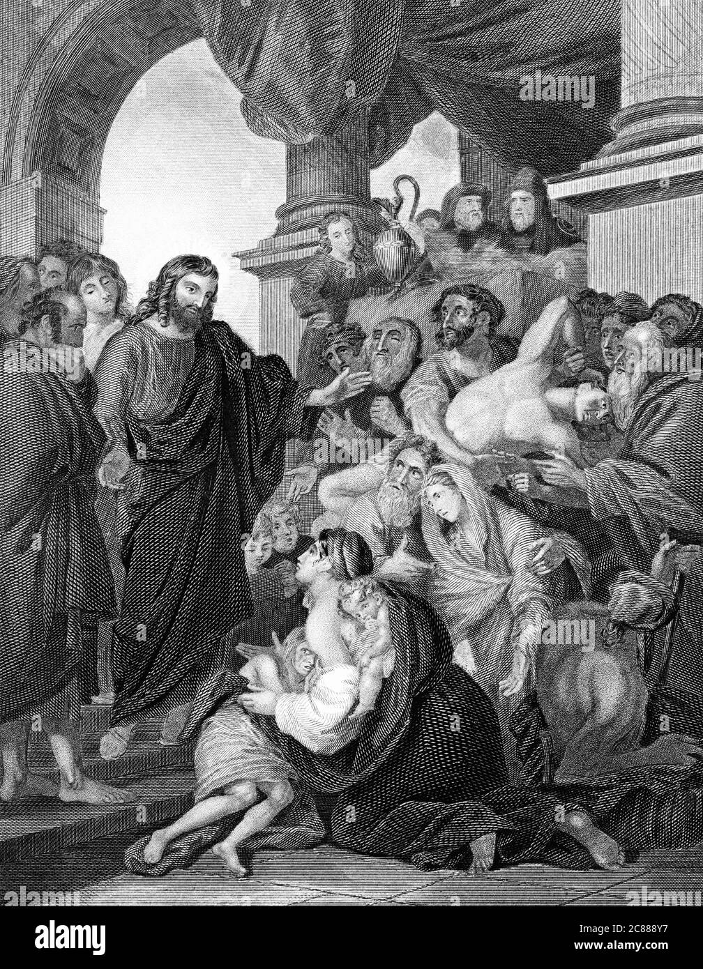Christ healing the sick -Fotos und -Bildmaterial in hoher Auflösung – Alamy