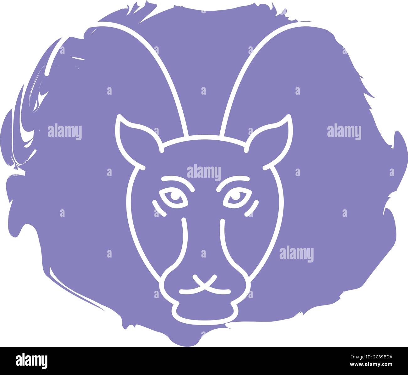 Astrologisches Zeichen Steinbock Stock-Vektorgrafiken kaufen - Alamy