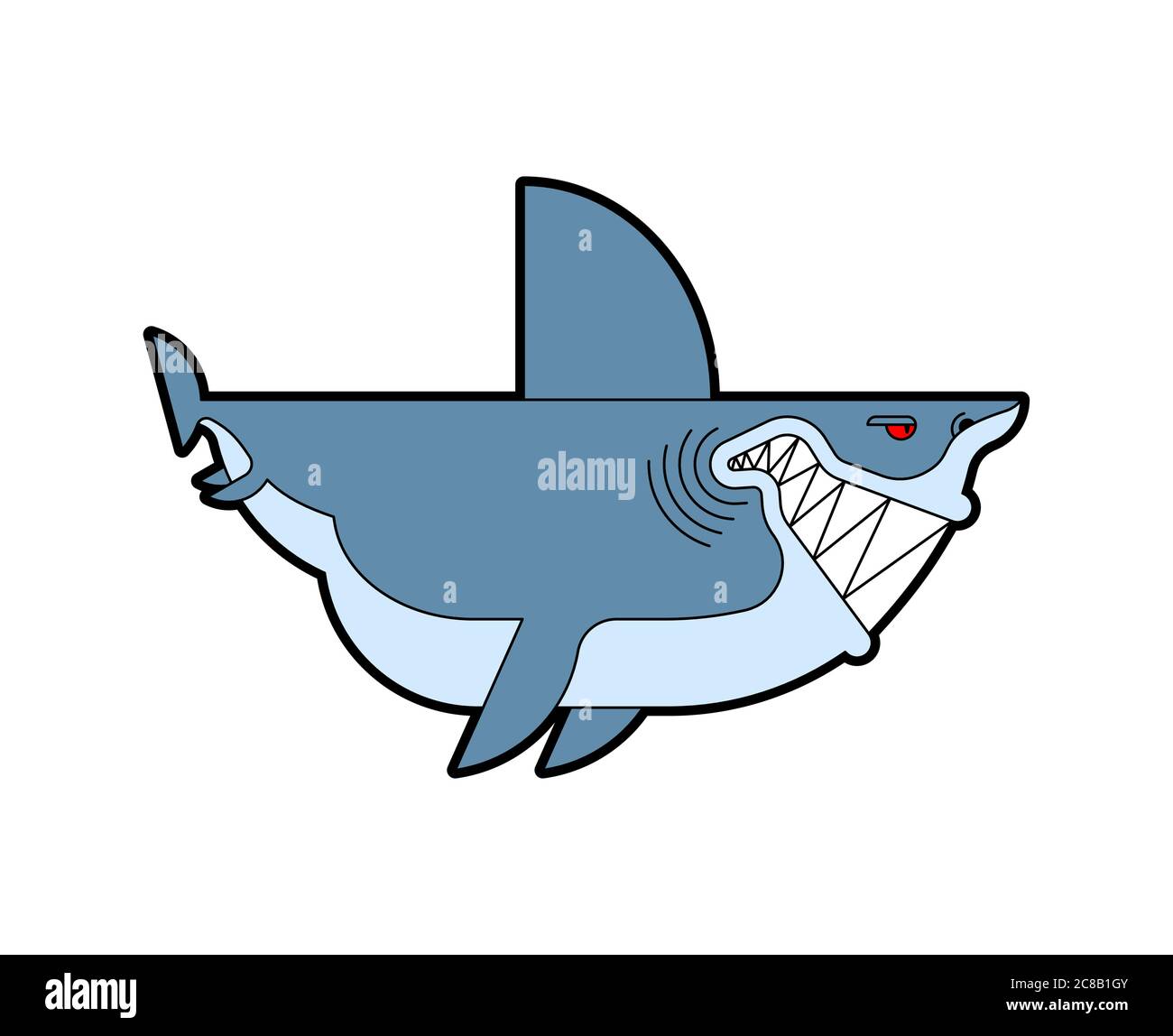 Angry shark cartoon Ausgeschnittene Stockfotos und -bilder - Seite 3 ...