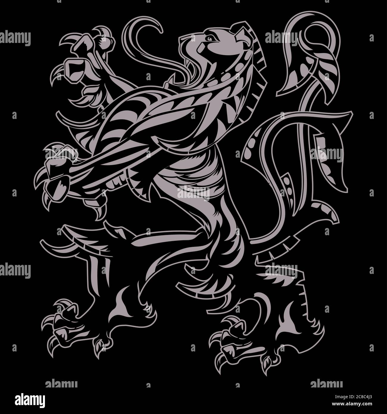 Heraldischer löwe stehend -Fotos und -Bildmaterial in hoher Auflösung ...