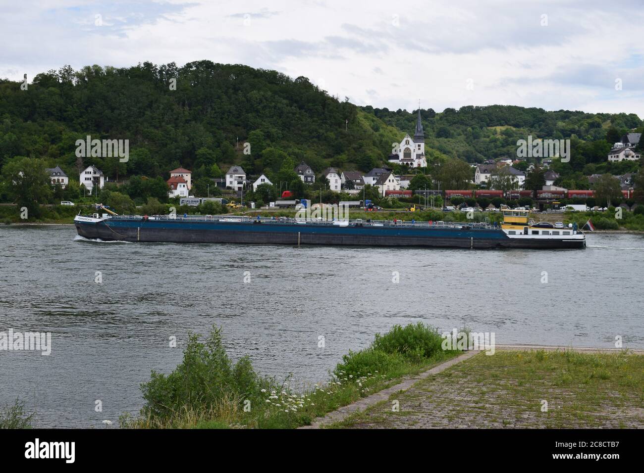 Rhein bei Sinzig, zwischen Koblenz und Bonn Stockfotografie - Alamy