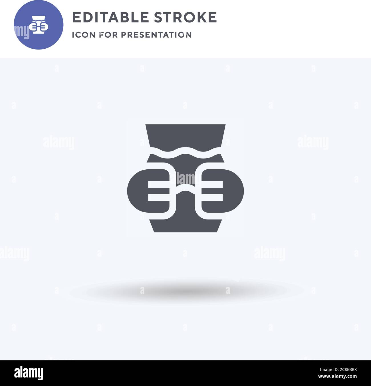 Clay Crafting Icon Vektor, gefüllt flaches Zeichen, solides Piktogramm ...