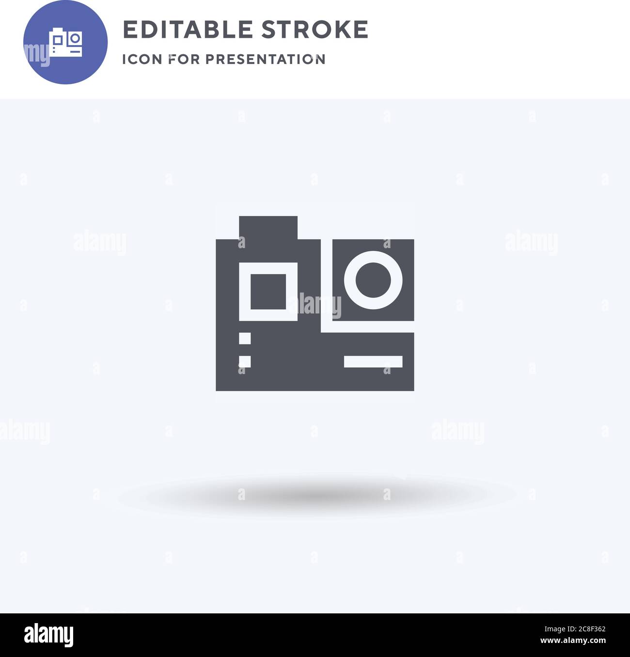 GoPro Icon Vektor, gefüllt flaches Zeichen, solides Piktogramm isoliert ...