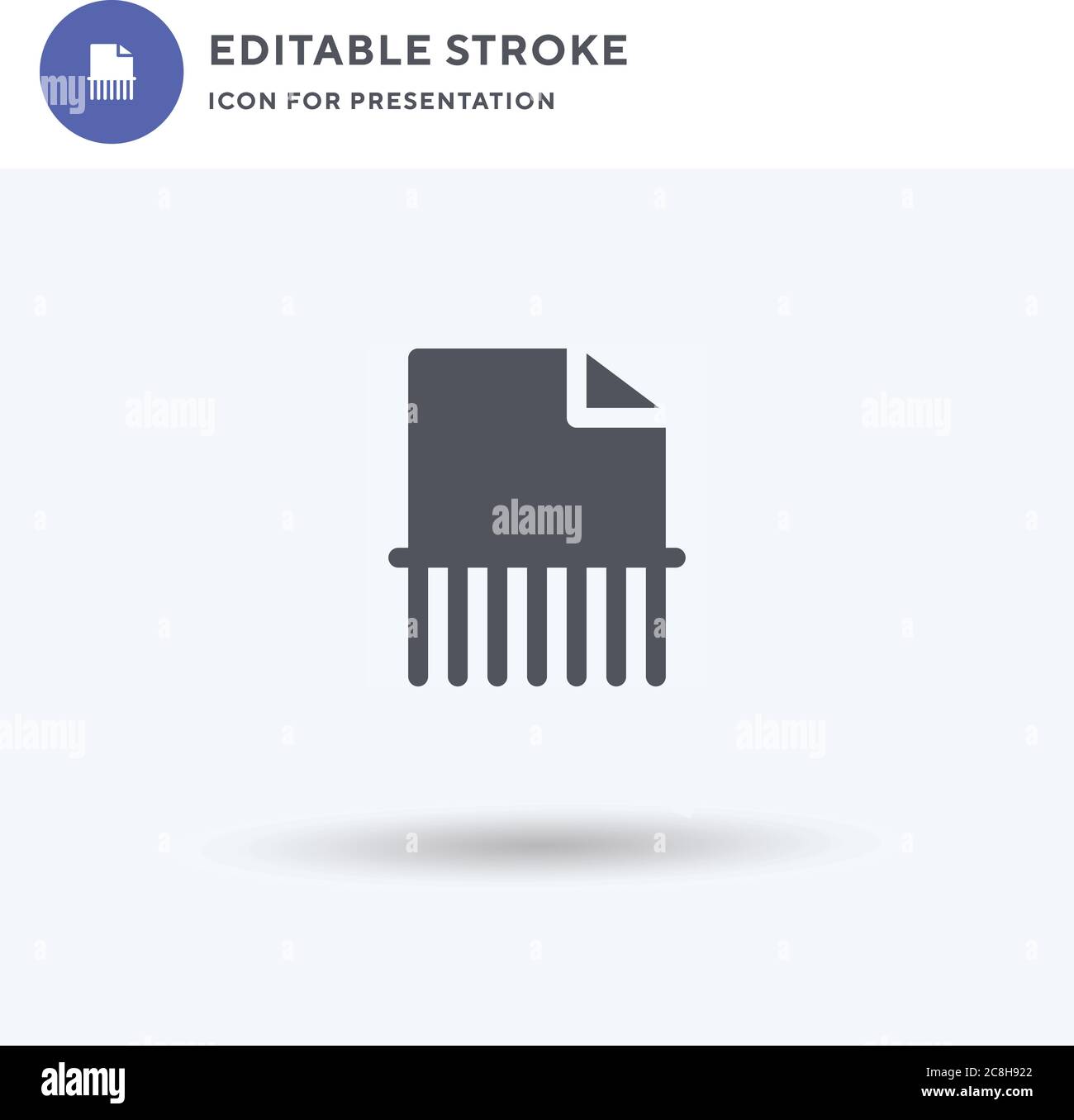 Zerstörte Symbolvektor, gefülltes flaches Zeichen, solides Piktogramm ...