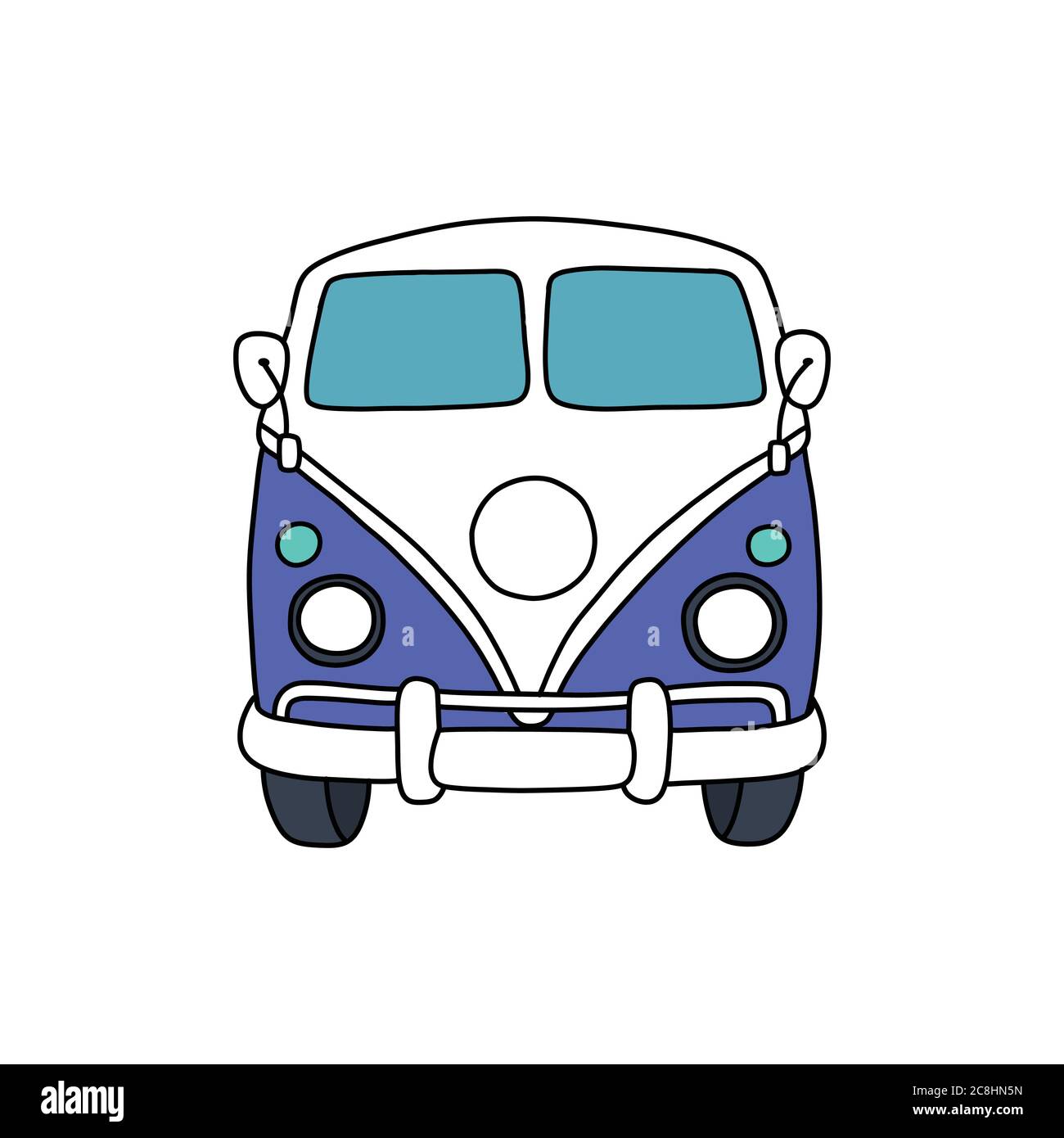 Old red van Stock-Vektorgrafiken kaufen - Alamy