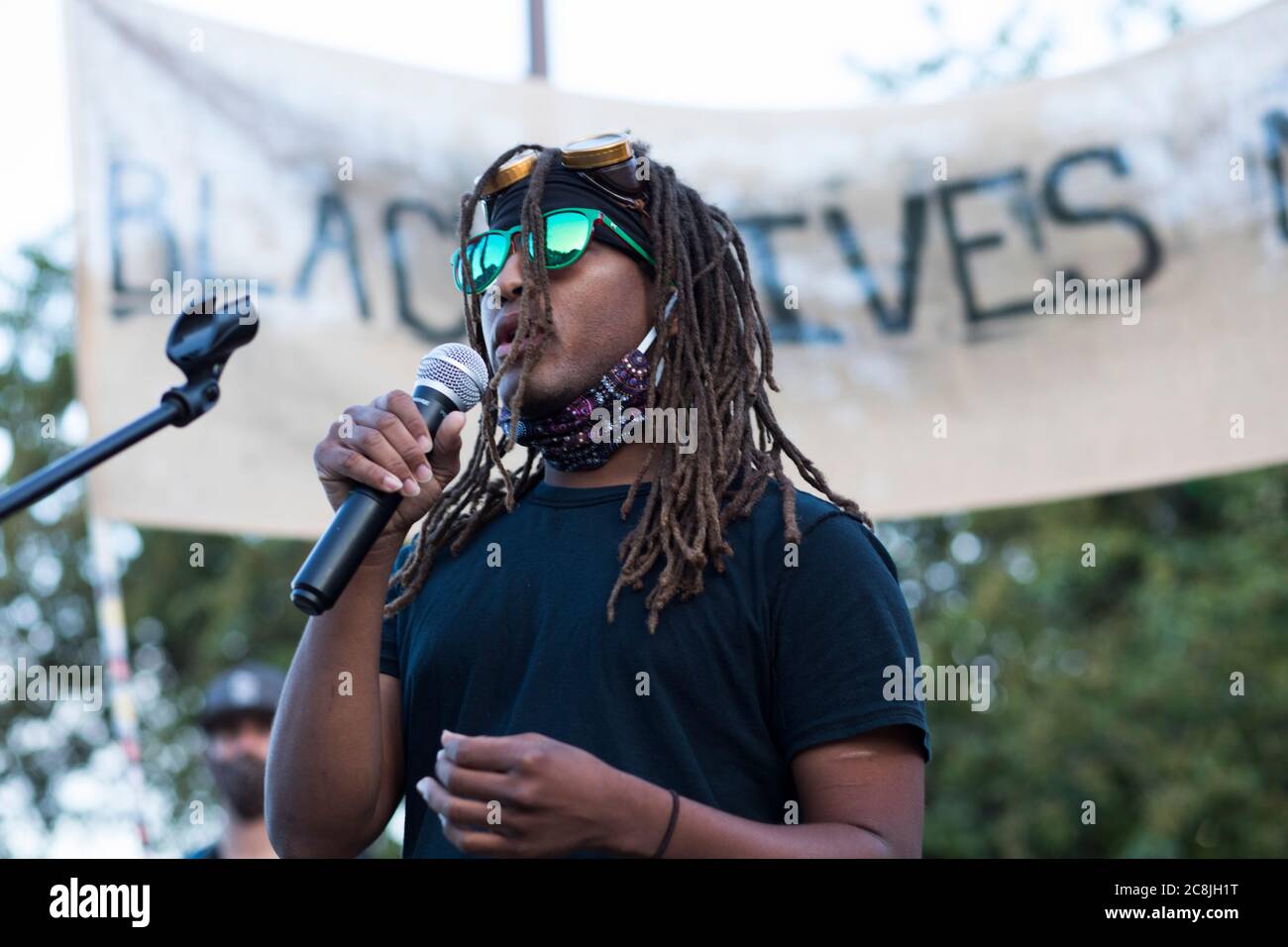 24. Juli 2020, Portland, OREGON, USA: Tausende von Black Lives Matter ...