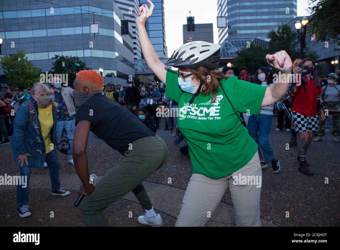 24. Juli 2020, Portland, OREGON, USA: Tausende von Black Lives Matter ...