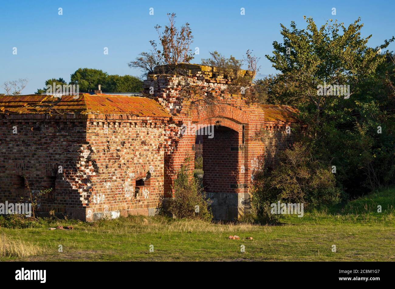 Reste einer alten Festung, Baltijsk, Kaliningrad Gebiet, Russland ...
