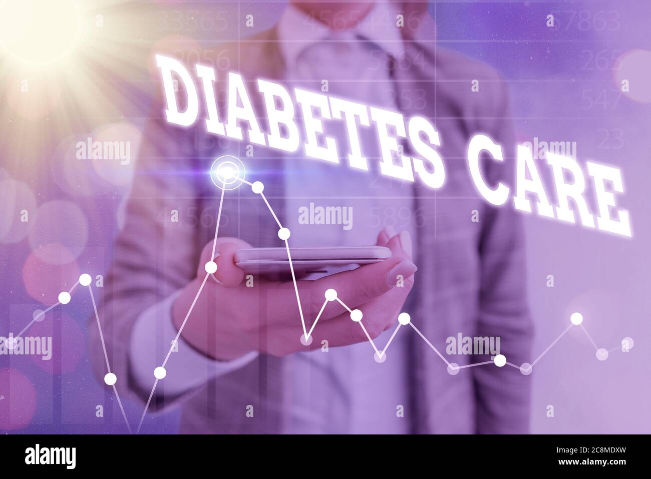 Handschrift Text Diabetes Care. Konzeptionelle Foto verhindern oder ...