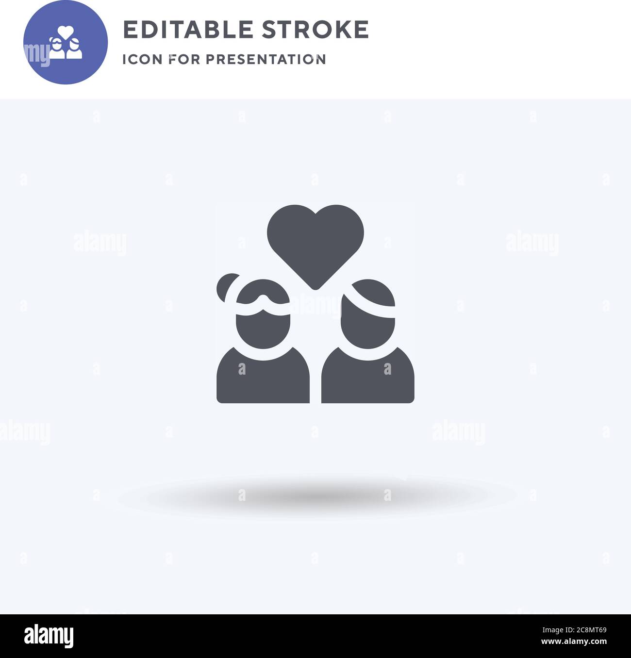 Love Icon Vektor, gefüllt flaches Zeichen, solides Piktogramm isoliert ...