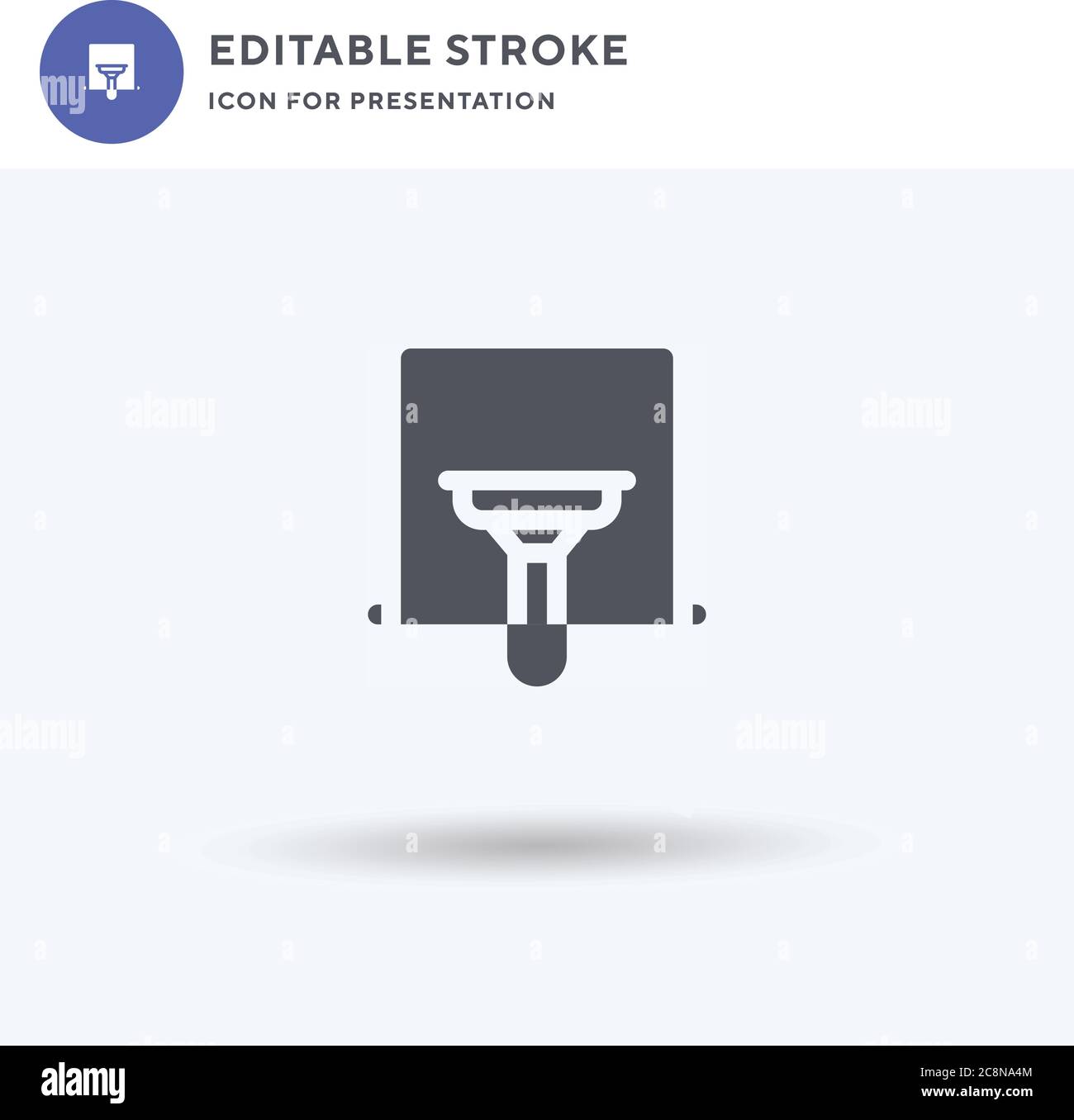 Rakel Icon Vektor, gefüllt flache Zeichen, solides Piktogramm isoliert ...