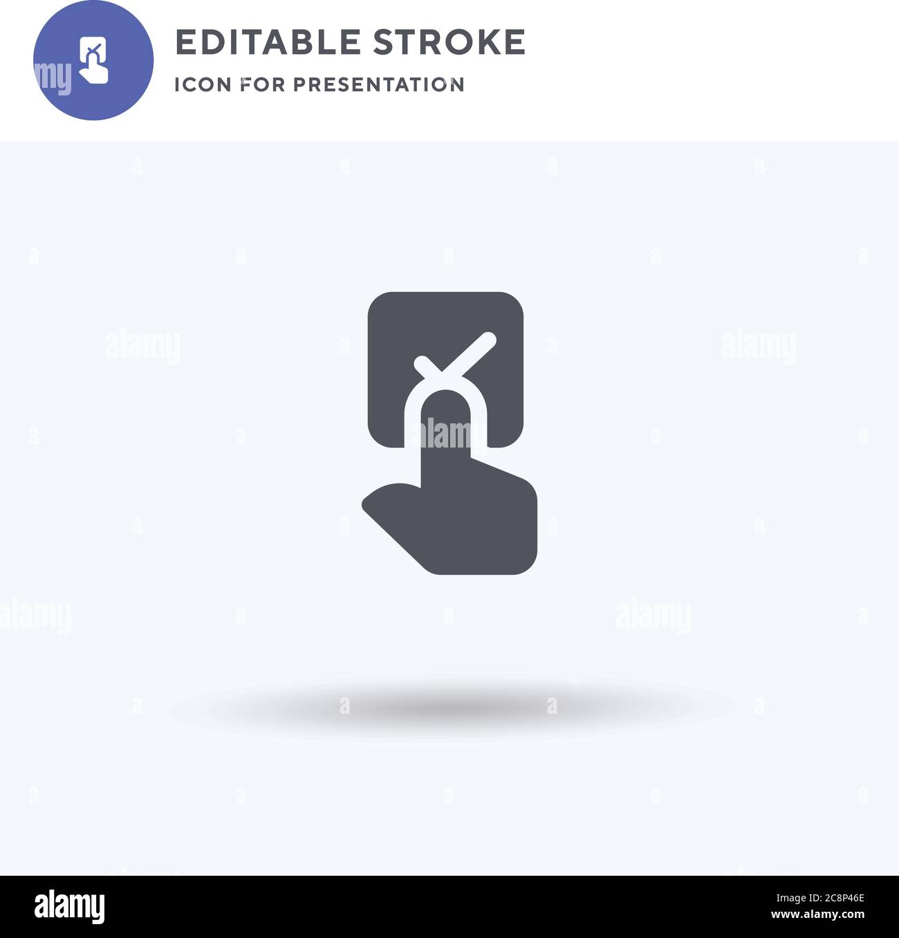 Ja Symbolvektor, gefülltes flaches Zeichen, solides Piktogramm isoliert ...