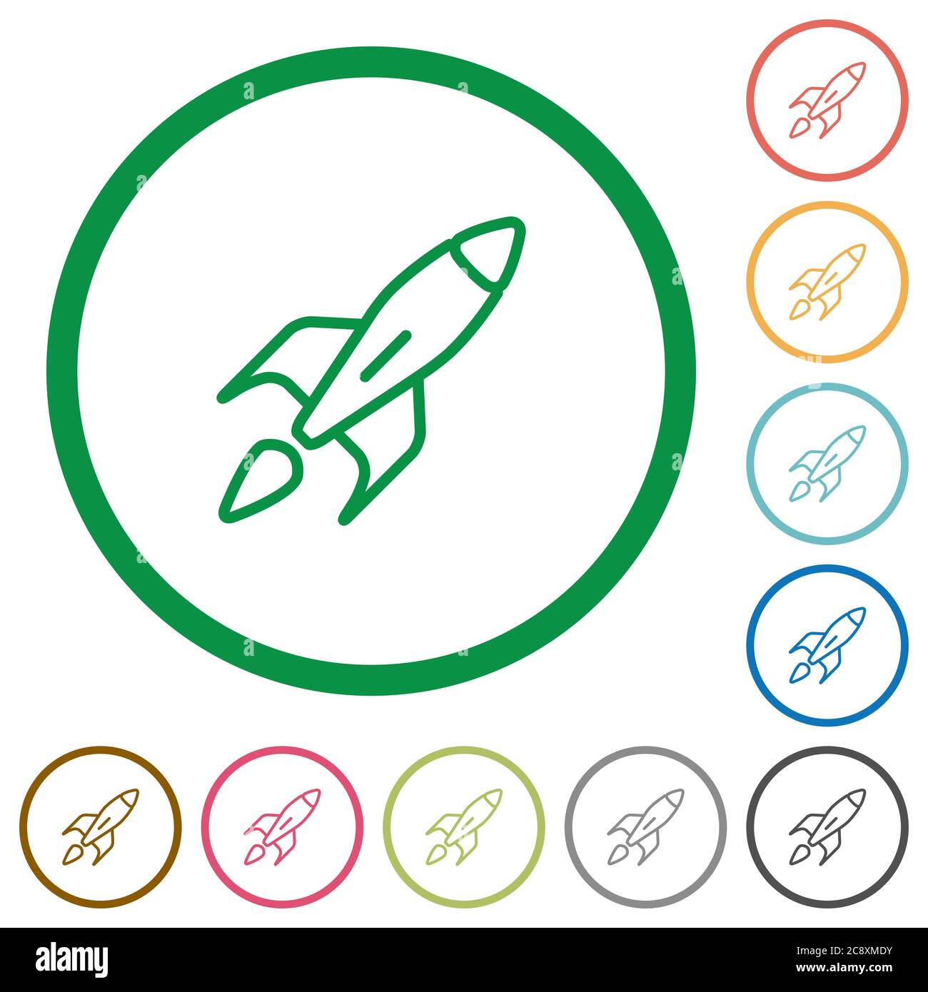 Weiße rakete Stock-Vektorgrafiken kaufen - Alamy