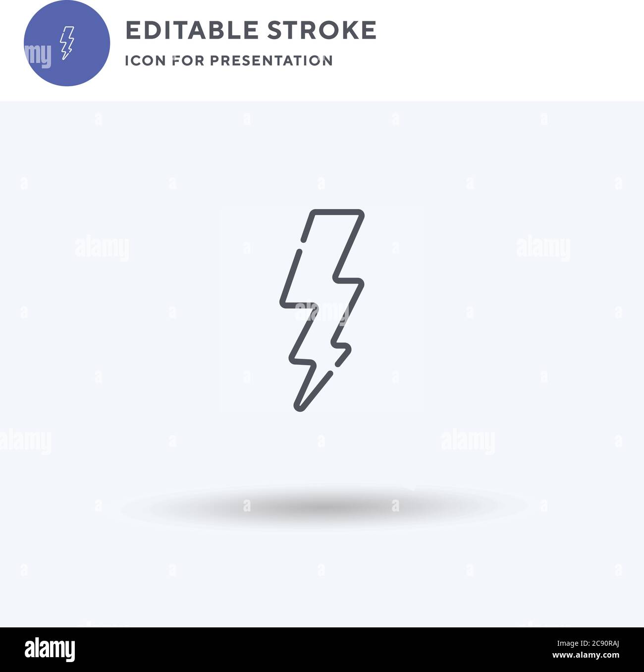 Blitz-Symbol Vektor, gefüllt flaches Zeichen, solides Piktogramm ...